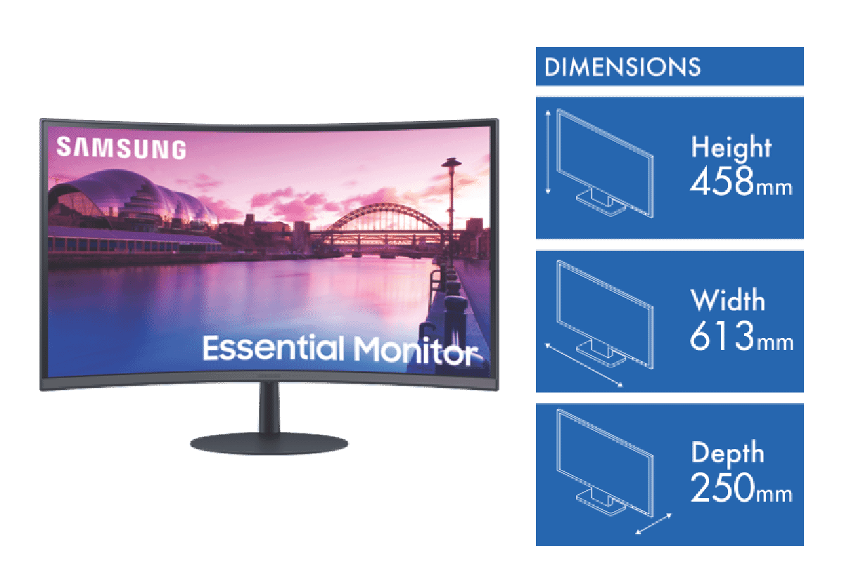 Samsung 27" S39C Curved Monitor LS27C390EAEXXY