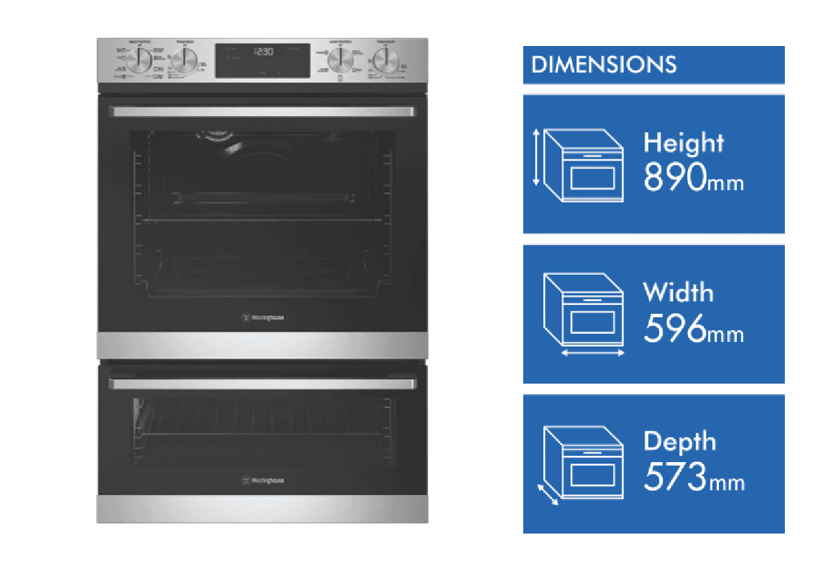 Westinghouse 60cm Double Oven WVE6525SD