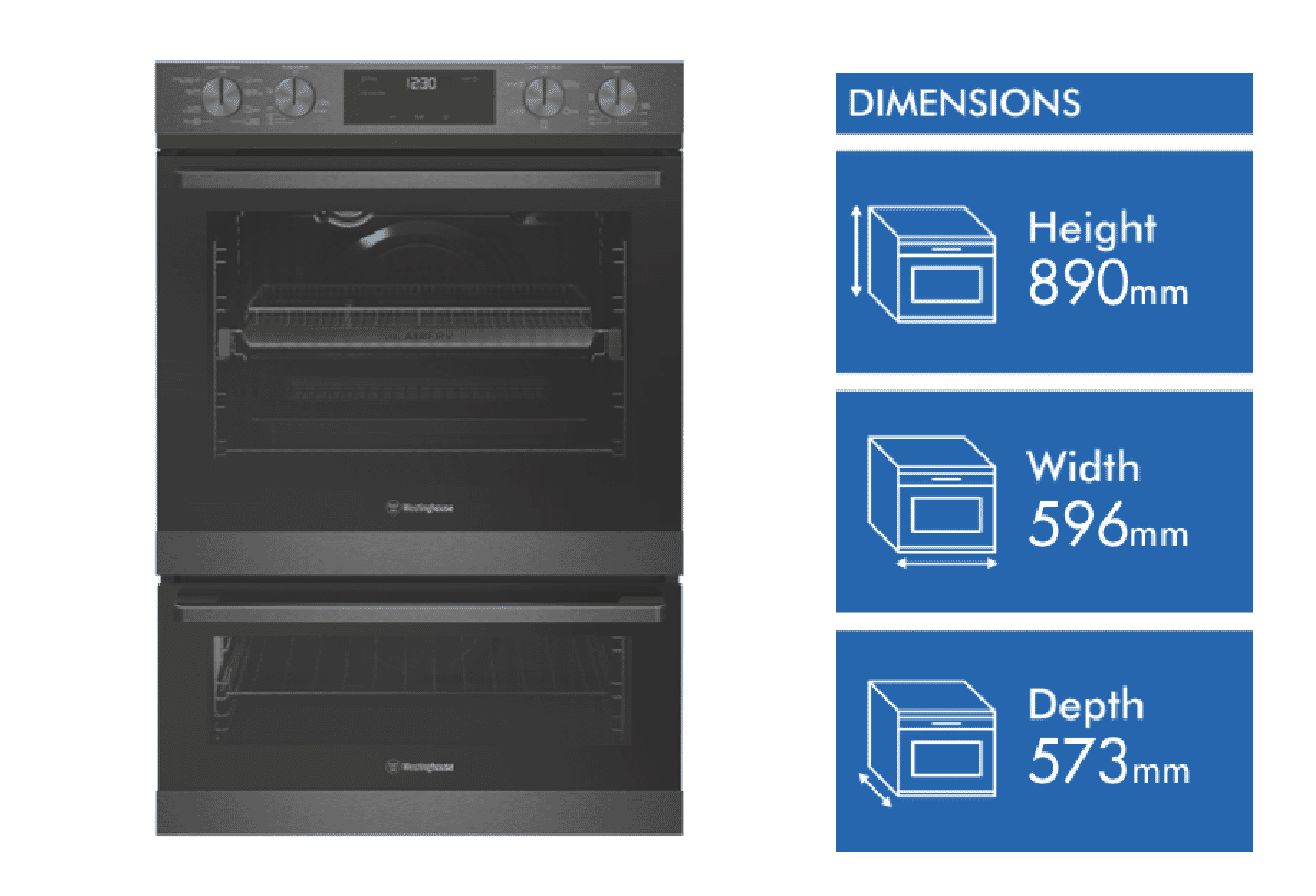 Westinghouse 60cm Double Oven WVE6526DD
