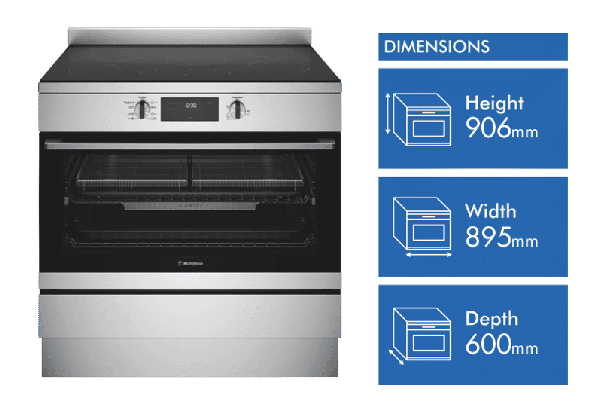 Westinghouse 90cm Electric Freestanding Cooker WFE9546SD