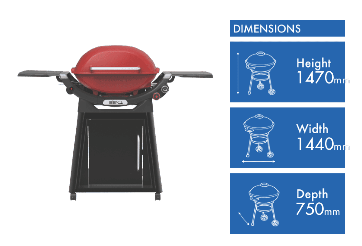 Weber Family Q 3100+ LP Flame Red 1500358