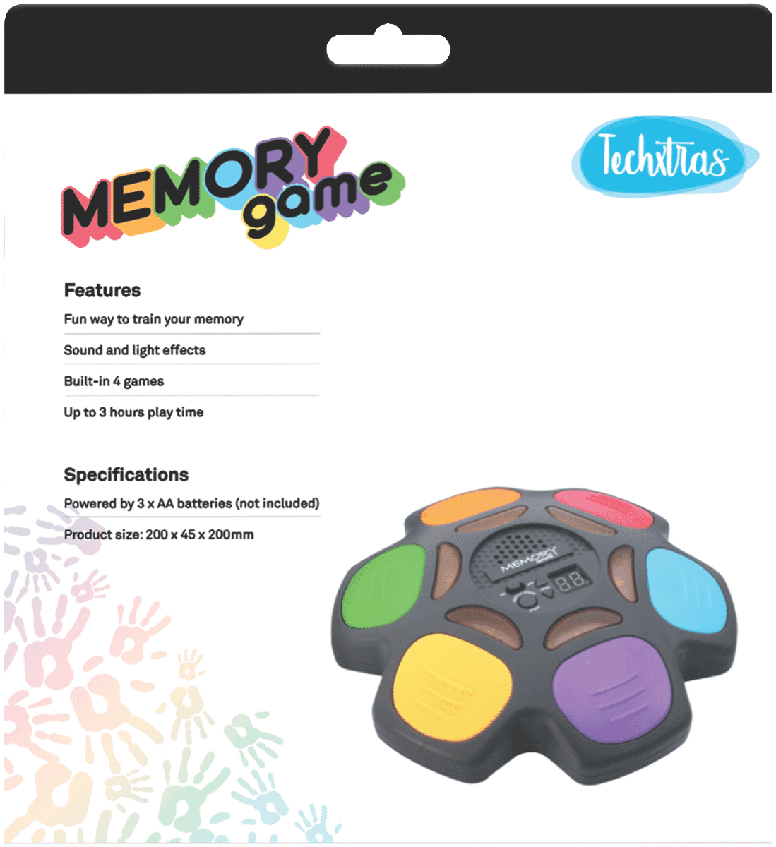 Techxtras 4-in-1 Memory Game GAK11111