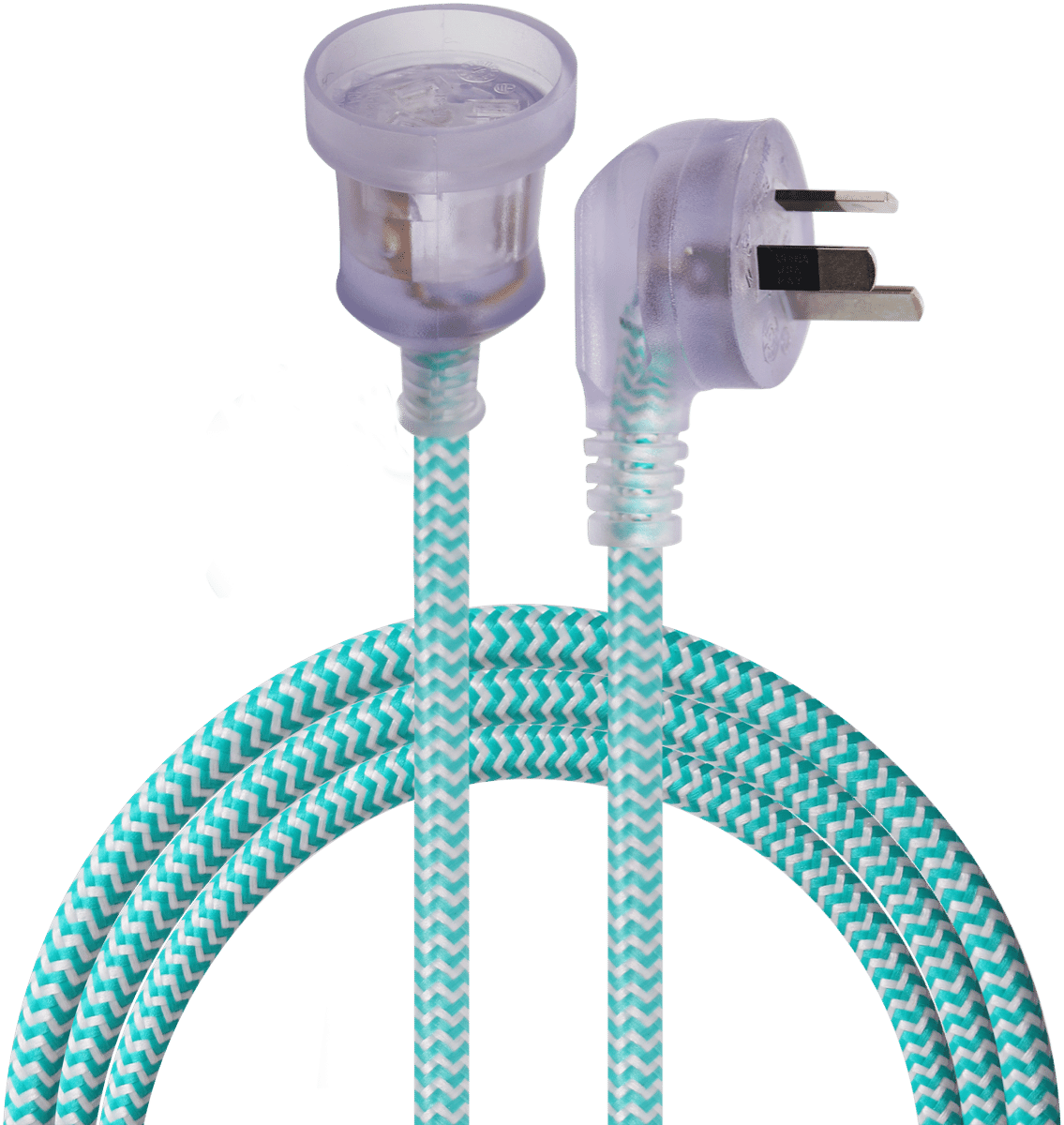 Crest Decord Braided Extension Lead 3m (Green) WWDECEX3