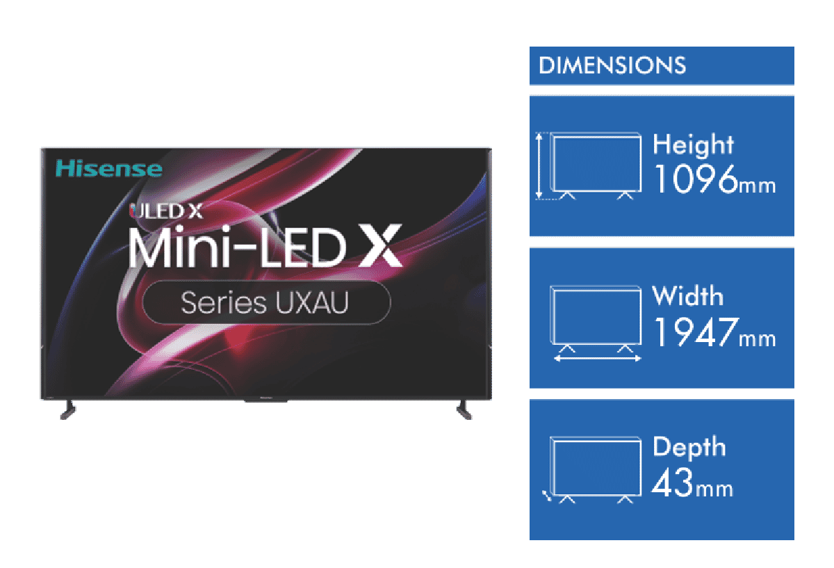 Hisense 85" UXAU 4K ULED X Mini-LED QLED Smart TV 23 85UXAU