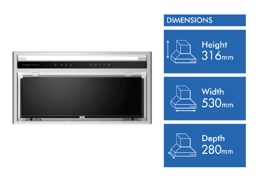 Fisher & Paykel 60cm Integrated Rangehood HP60IDCHX4