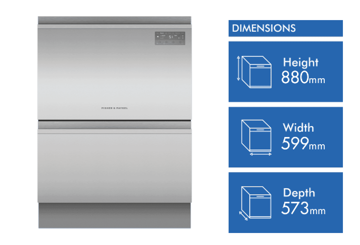 Fisher & Paykel Double DishDrawer Dishwasher DD60D2NX9