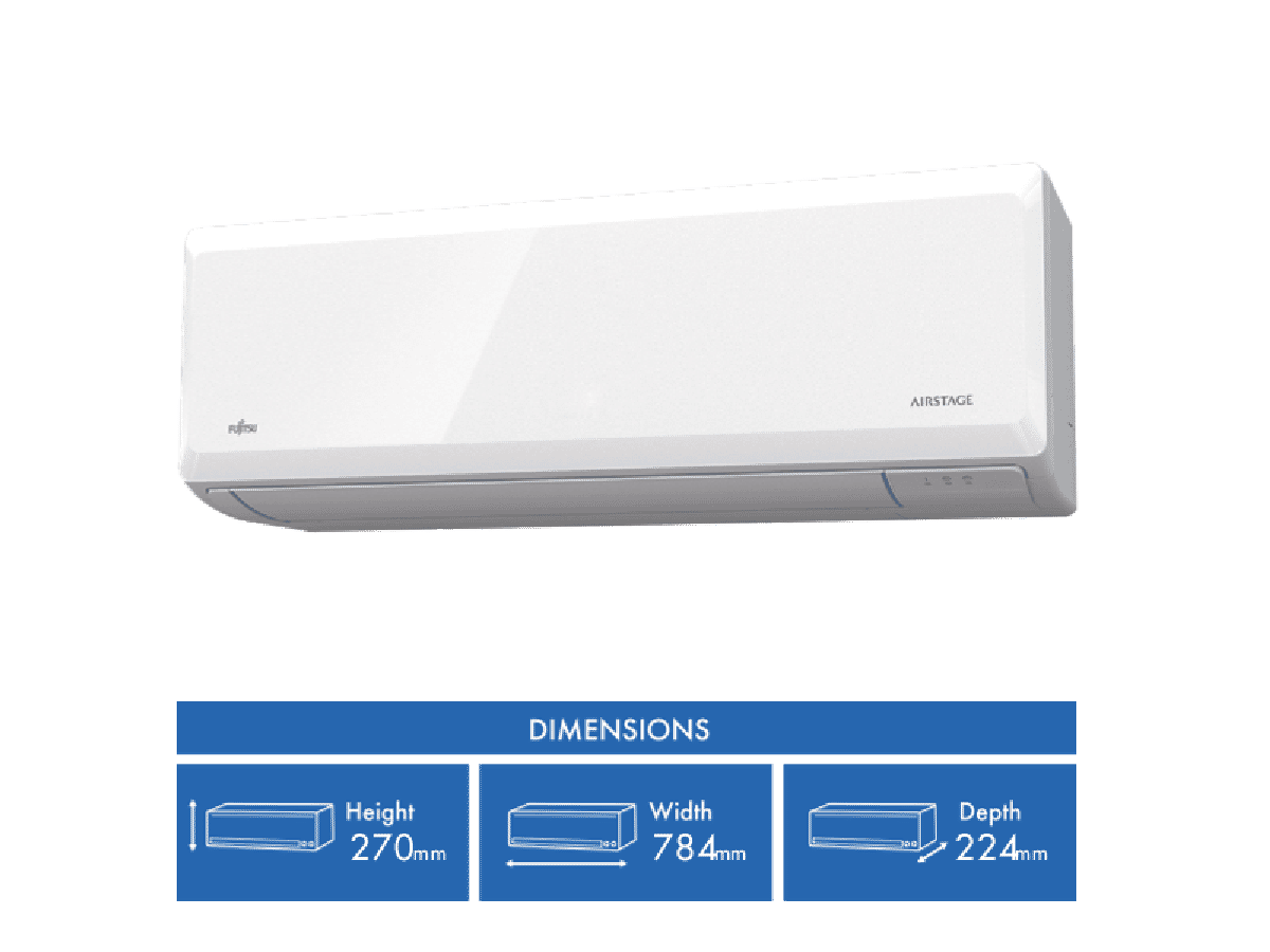 Fujitsu C2.5kW Cooling Only Split System SET-ASTH09CNCA