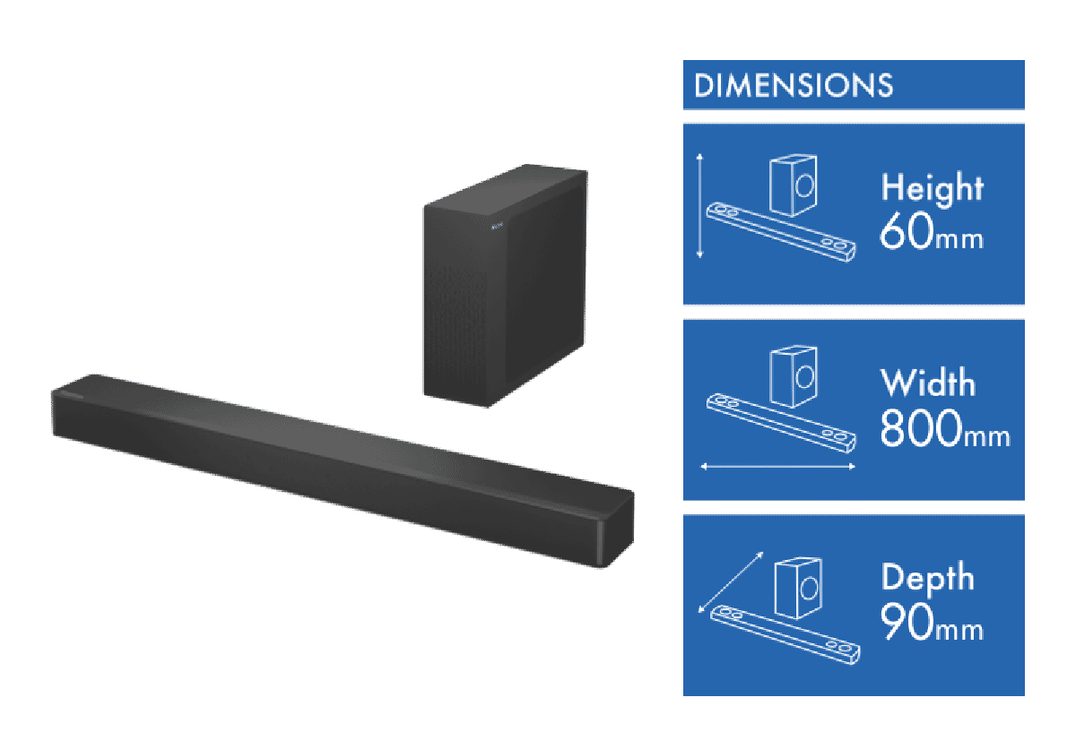 Hisense 2.1Ch 240W Soundbar HS2100