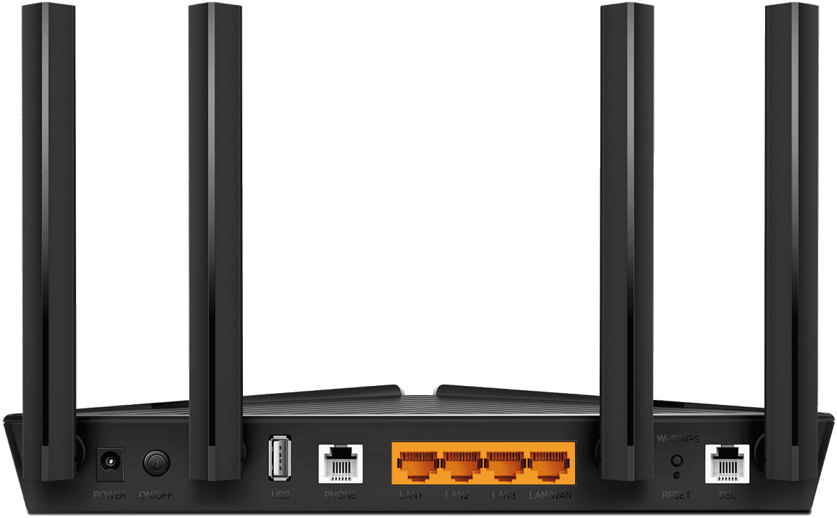 TP-LINK AX1800 Dual-Band Wi-Fi 6 VDSL/ADSL Modem Router ARCHER-VX1800V