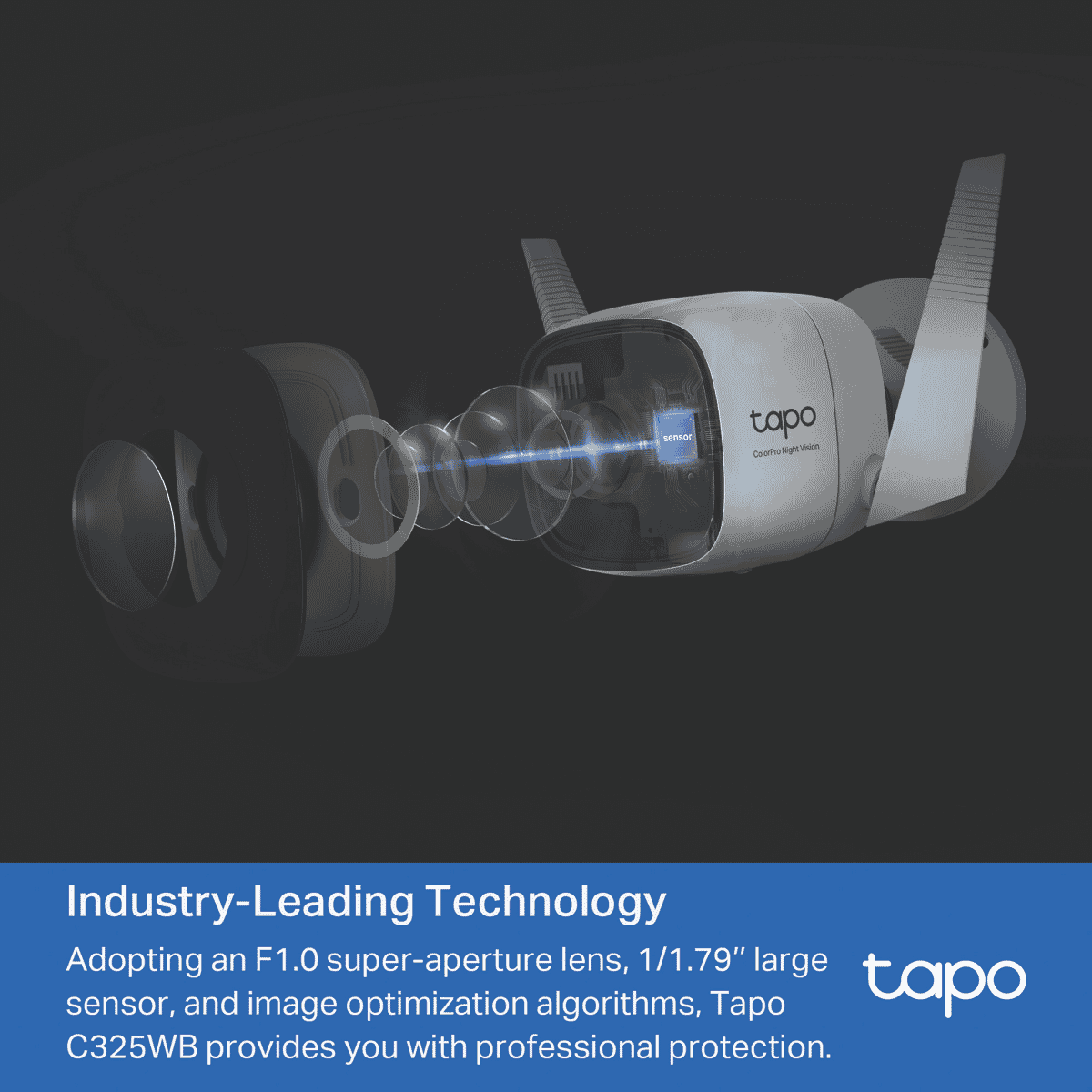 TP-LINK Tapo 2K Outdoor Security Wi-Fi Camera Pro Night Vision TAPO-C325WB