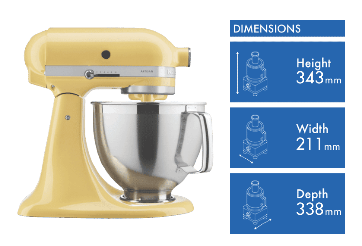 KitchenAid Artisan Stand Mixer Majestic Yellow 5KSM195PSAMY