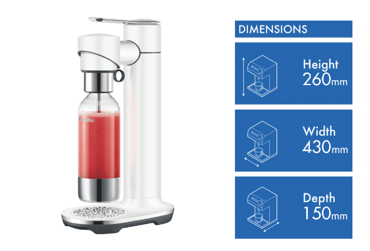 Breville The InFizz Fusion - Sea Salt BCA800SST0ZAN1