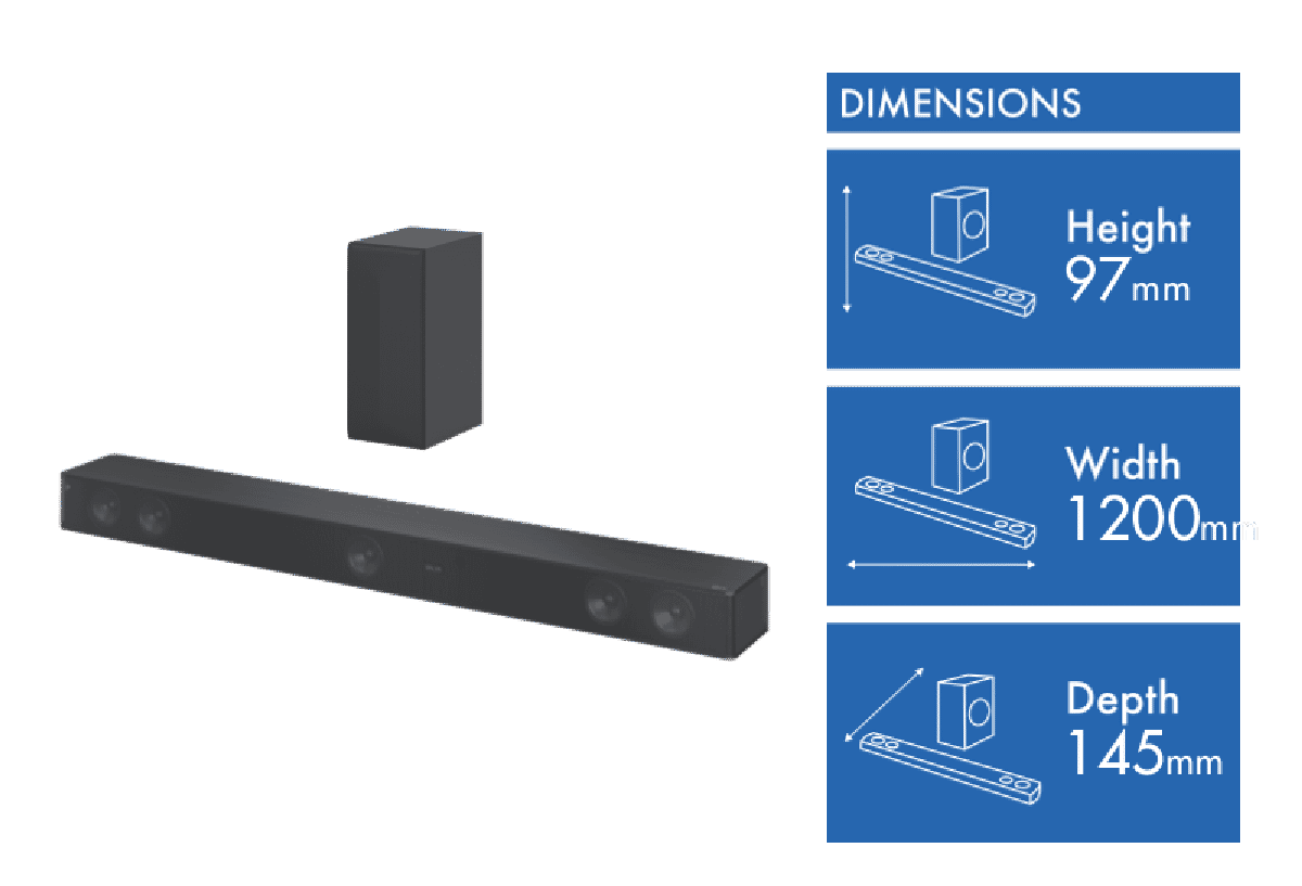LG 5.1Ch 800W Soundbar SH7Q