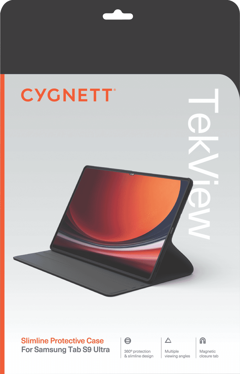 Cygnett Samsung Galaxy Tab S9 Ultra TekView Case (Black) CY4762TEKVI