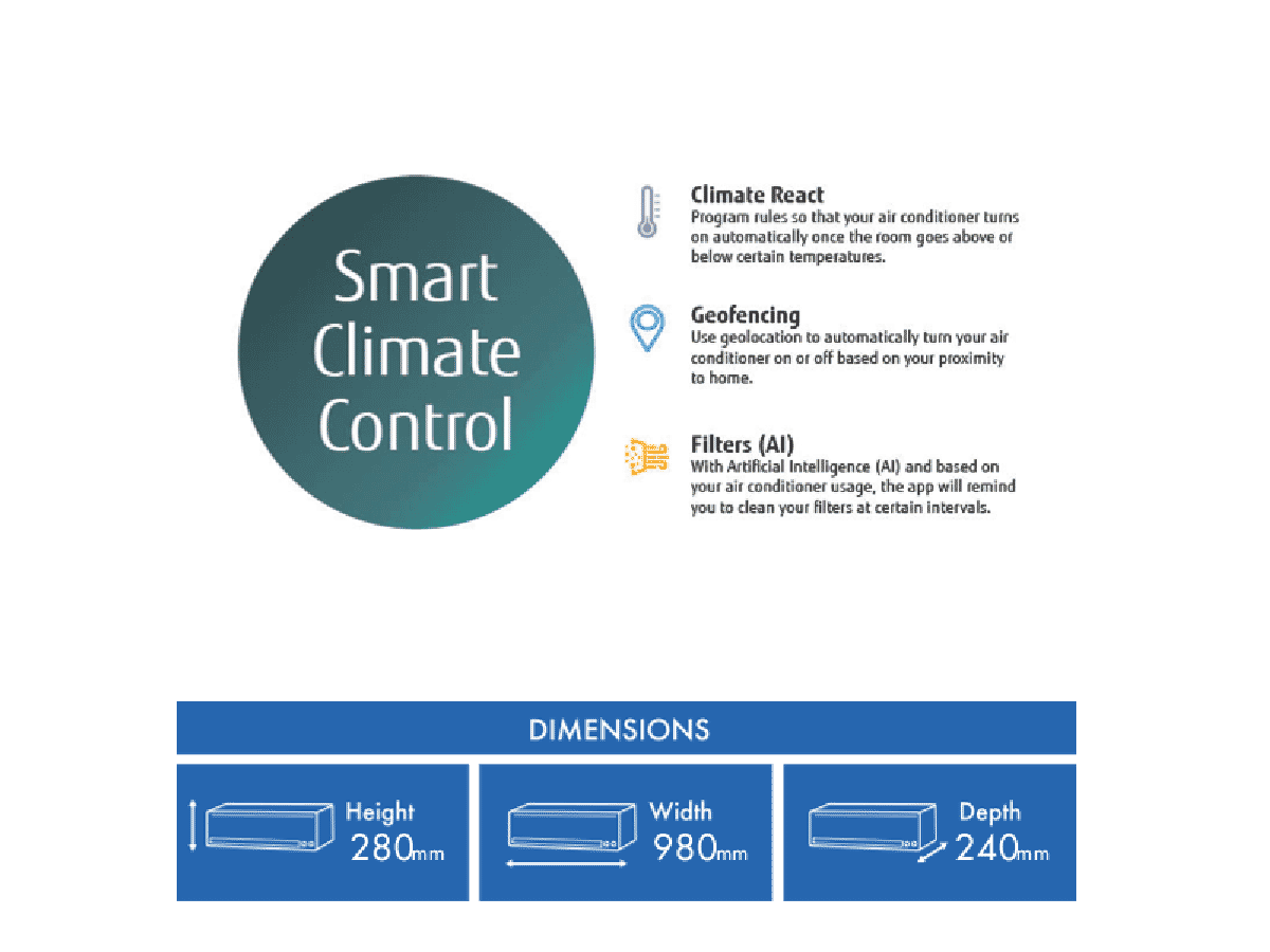 Fujitsu C7.1kW H8.0kW Reverse Cycle Split System SET-ASTH24KMTD-NXT