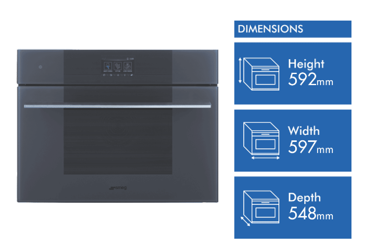 Smeg Linea Compact Speedwave Oven SOA4104M2PG