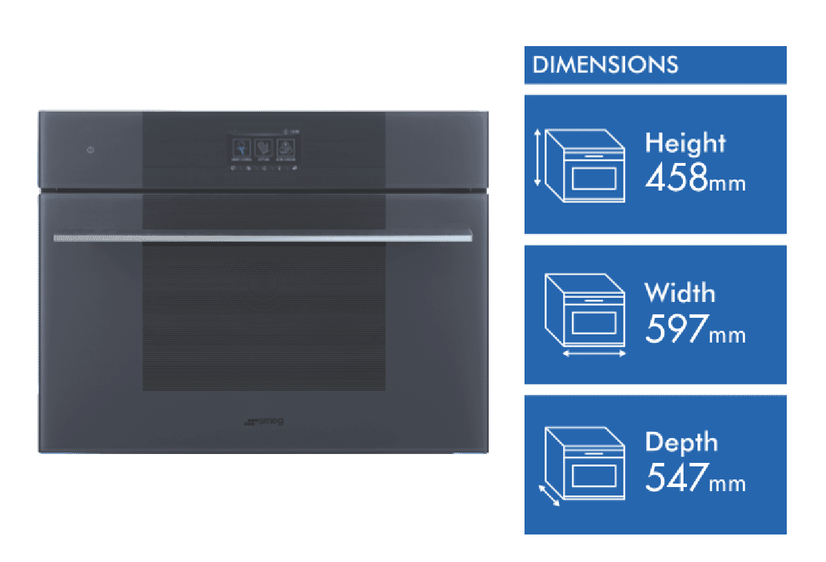 Smeg Linea Compact Speedwave Oven SOA4104M2PG