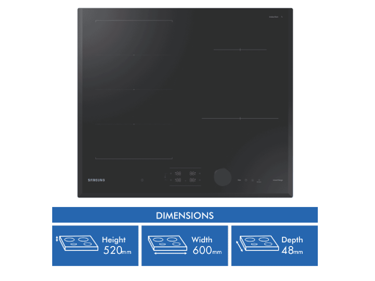 Samsung 60cm Induction Cooktop NZ64B6058KK