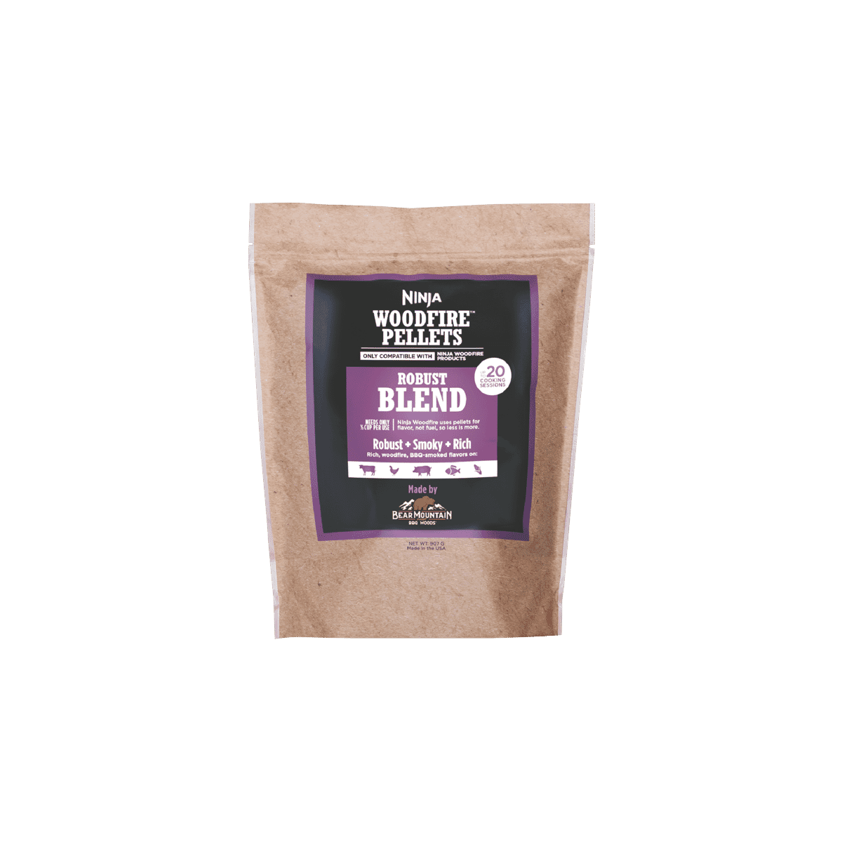 Ninja 900g Ninja Wood Fire Grill Robust Blend Pellets 4759L751