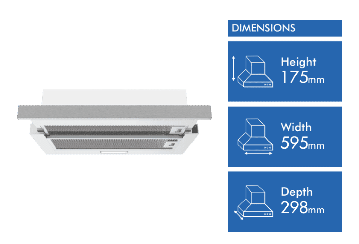 Solt 60cm Slideout Rangehood GGSSL600S