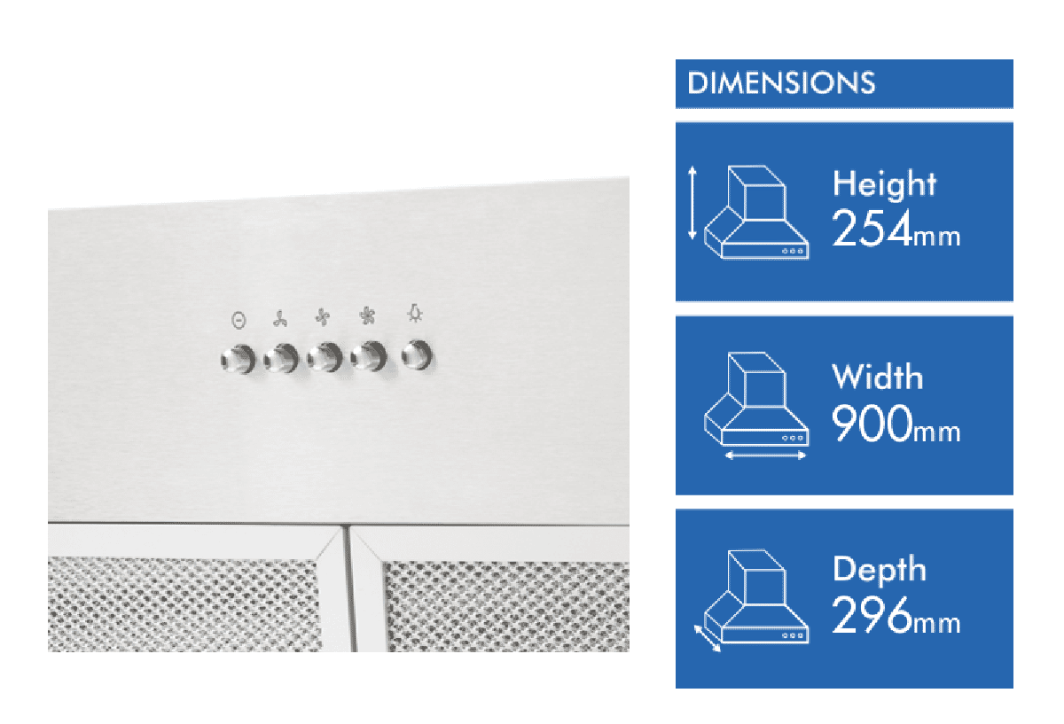 Solt 90cm Undermount Rangehood GGSRUM900S