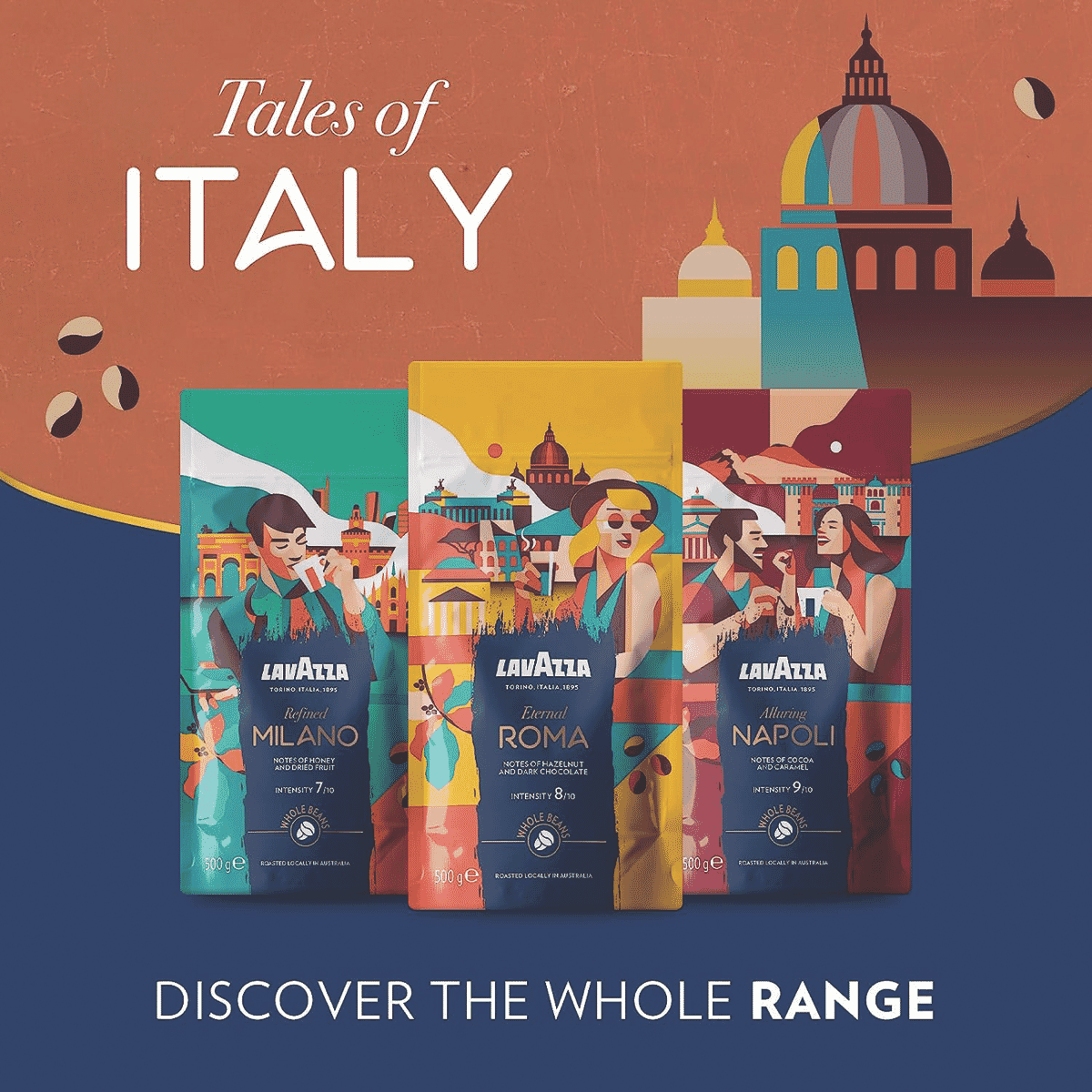 Lavazza 500G Taste Of Italy Roma Coffee Beans 80129