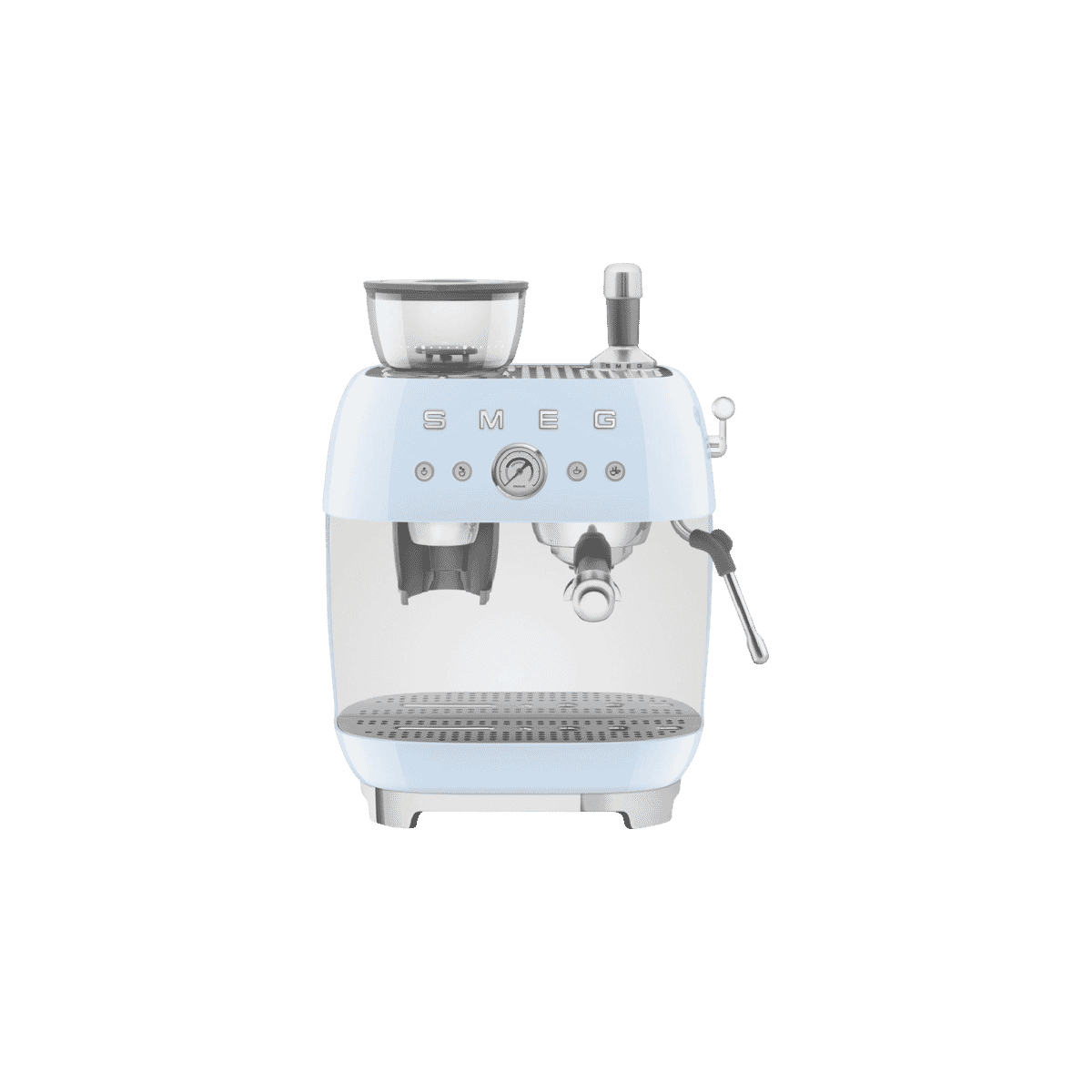 Smeg 50's Style Espresso Machine With Built In Grinder Pastel Blue ...