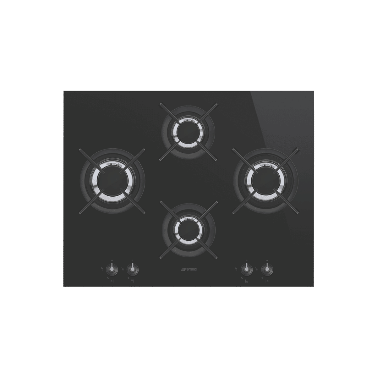 Smeg 65cm Linea Gas On Glass Cooktop PV164LCNAU