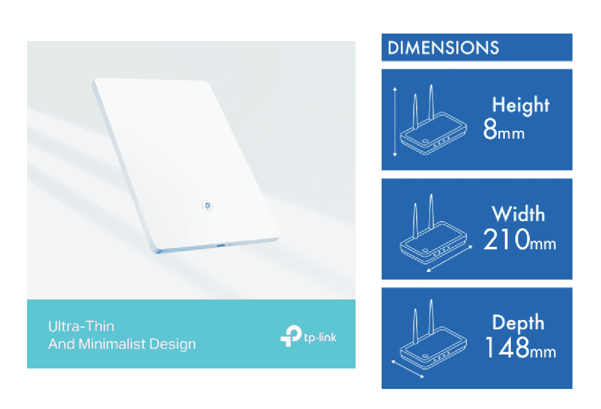 TP-LINK AX3000 Dual-Band Wi-Fi 6 Air Range Extender ARCHER-E5