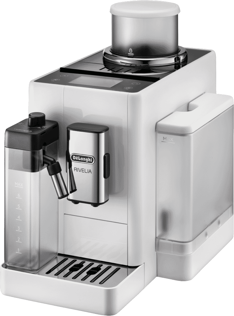 DeLonghi Rivelia Fully Automatic Coffee Machine White EXAM44055W
