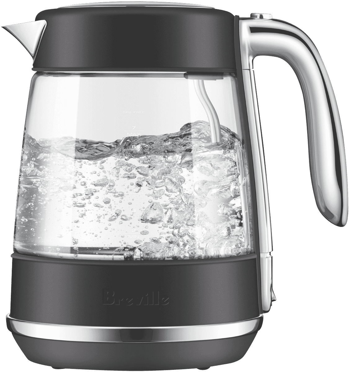 Breville The Crystal Luxe Kettle Black Truffle BKE765BTR4JAN1