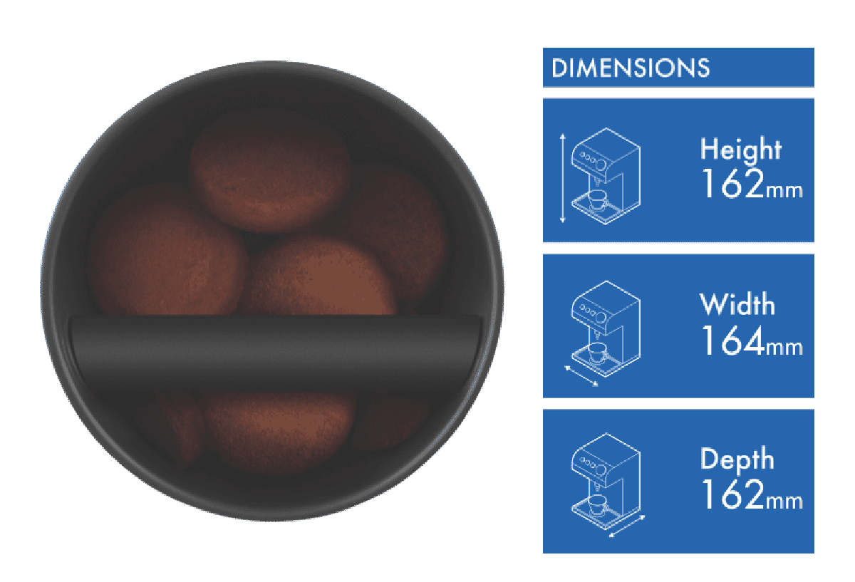 Breville The Knock Box 20 Black Stainless Steel BEA502BST0ZAN1