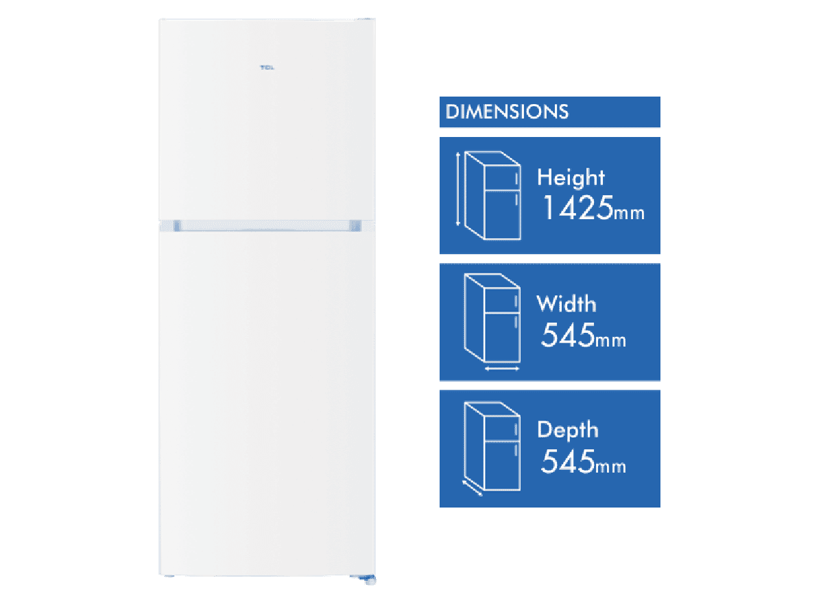 TCL 197L Top Mount Refrigerator P220TMW