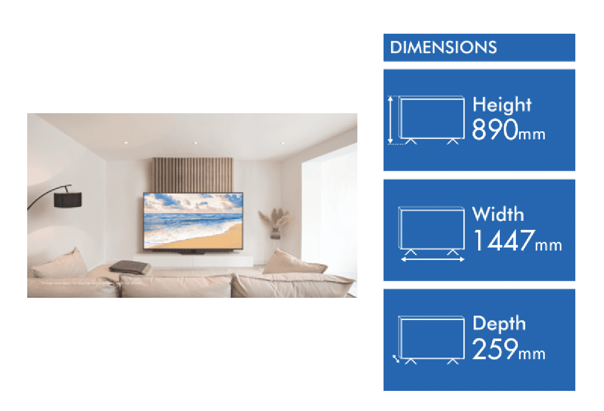 Samsung 65" QN85D 4K Neo QLED Smart TV 24 QA65QN85DBWXXY
