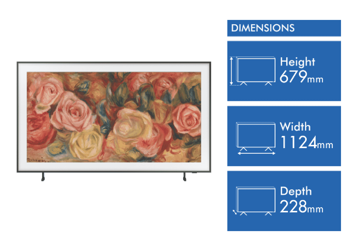 Samsung 50" The Frame 4K QLED Smart TV 24 QA50LS03DAWXXY