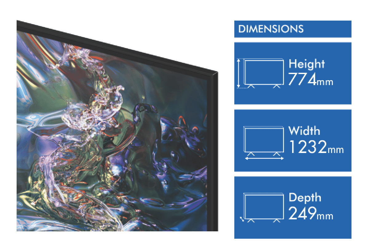 Samsung 55" Q60D 4K QLED Smart TV 24 QA55Q60DAWXXY