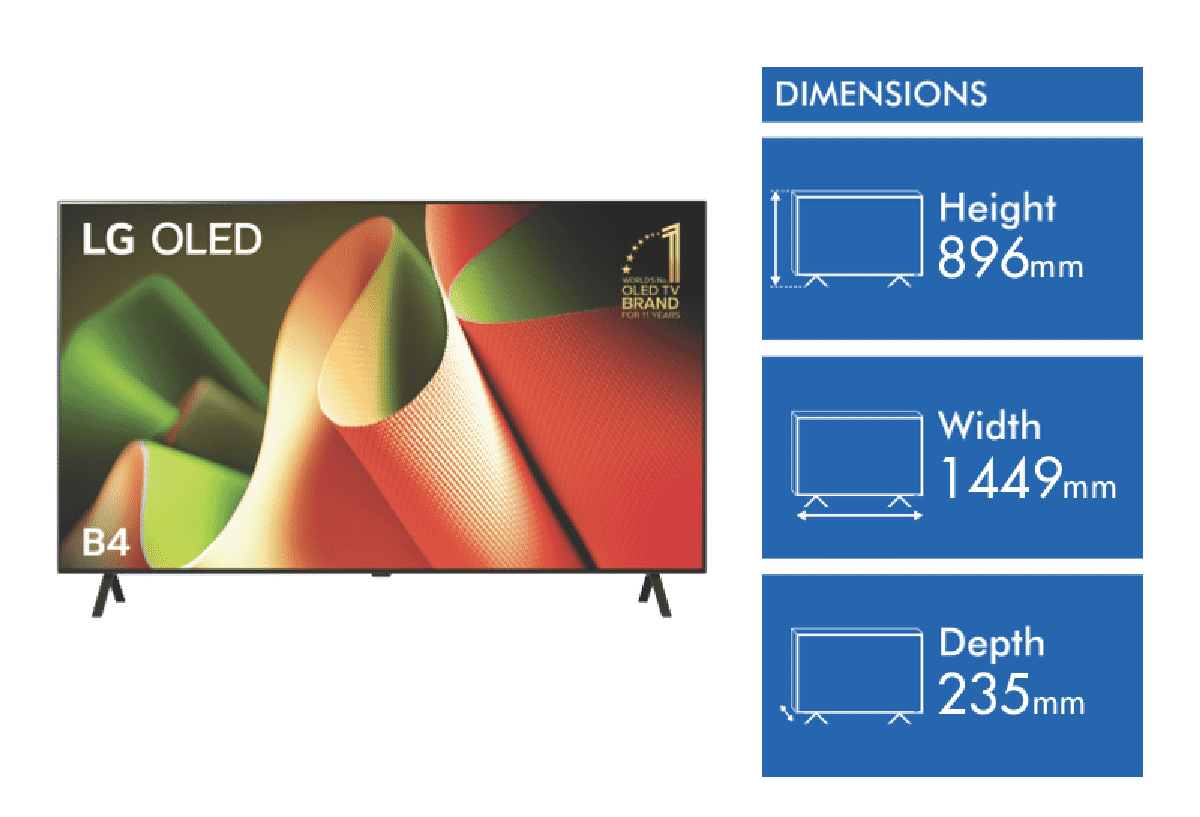 LG 65" OLED B4 4K Smart TV 24 OLED65B4PSA