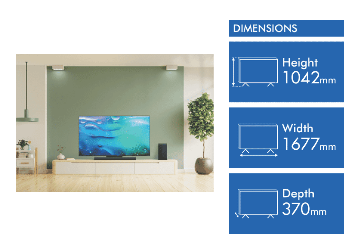 LG 75" QNED86 4K UHD LED Smart TV 24 75QNED86TSA