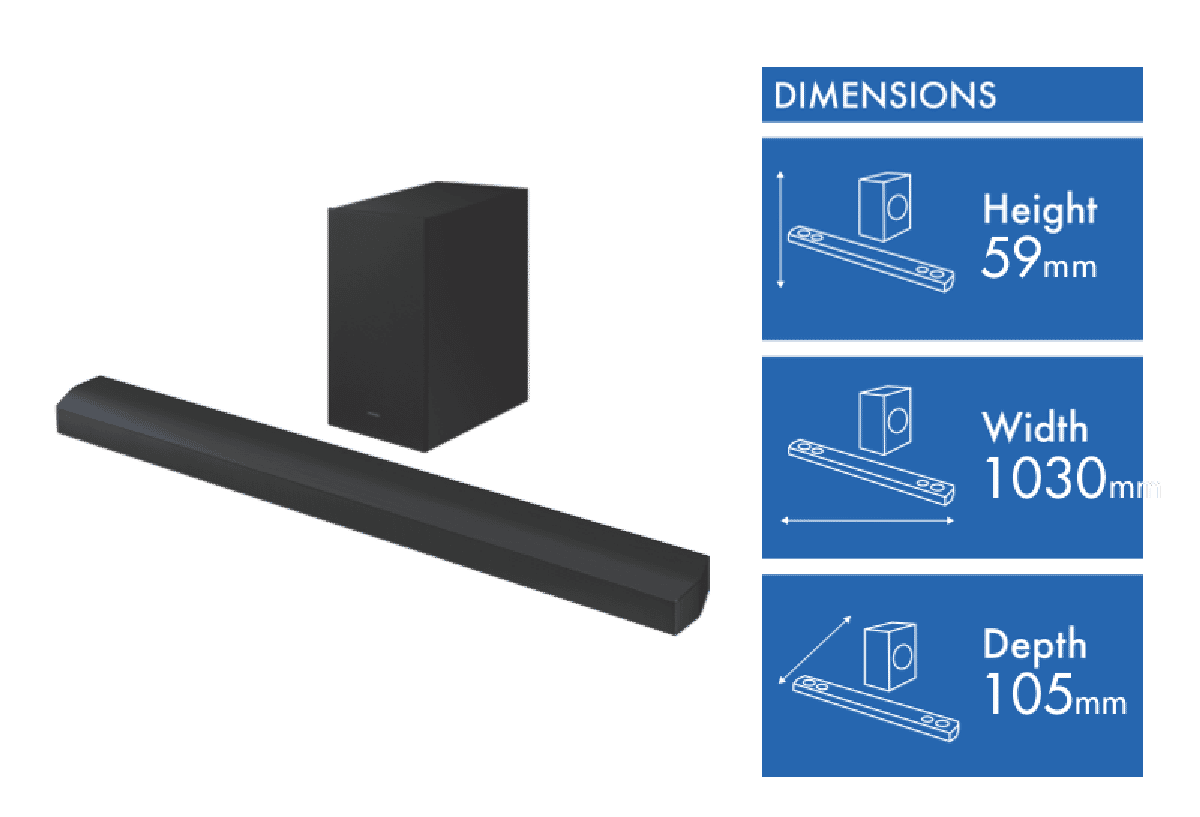 Samsung 5.1ch 400W Soundbar HW-B750D/XY