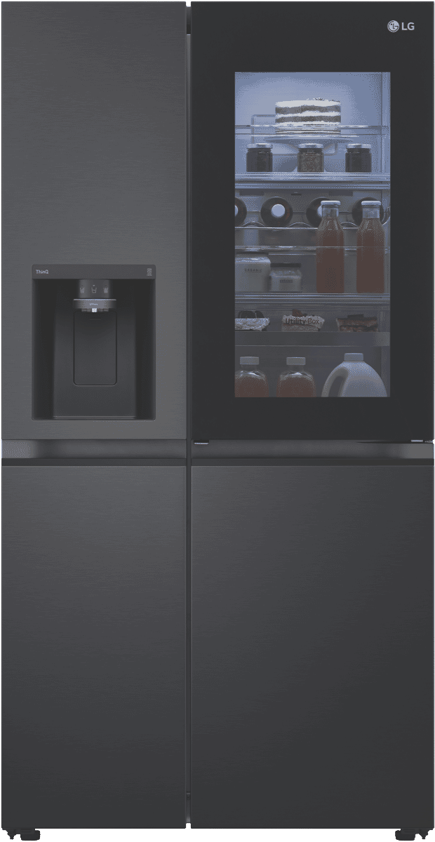 LG 635L InstaView SxS Refrigerator GS-V600MBLC