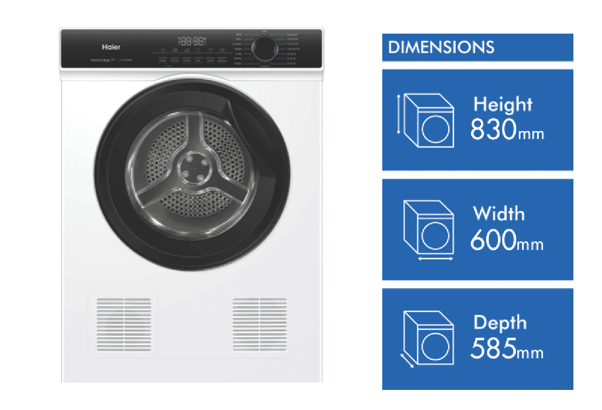 Haier 7kg Vented Dryer HDV70AWW1