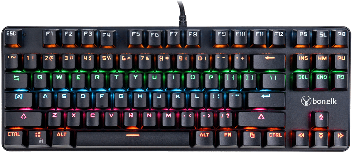 Bonelk Gaming Compact RGB LED Keyboard (Black) ELK-61009-R