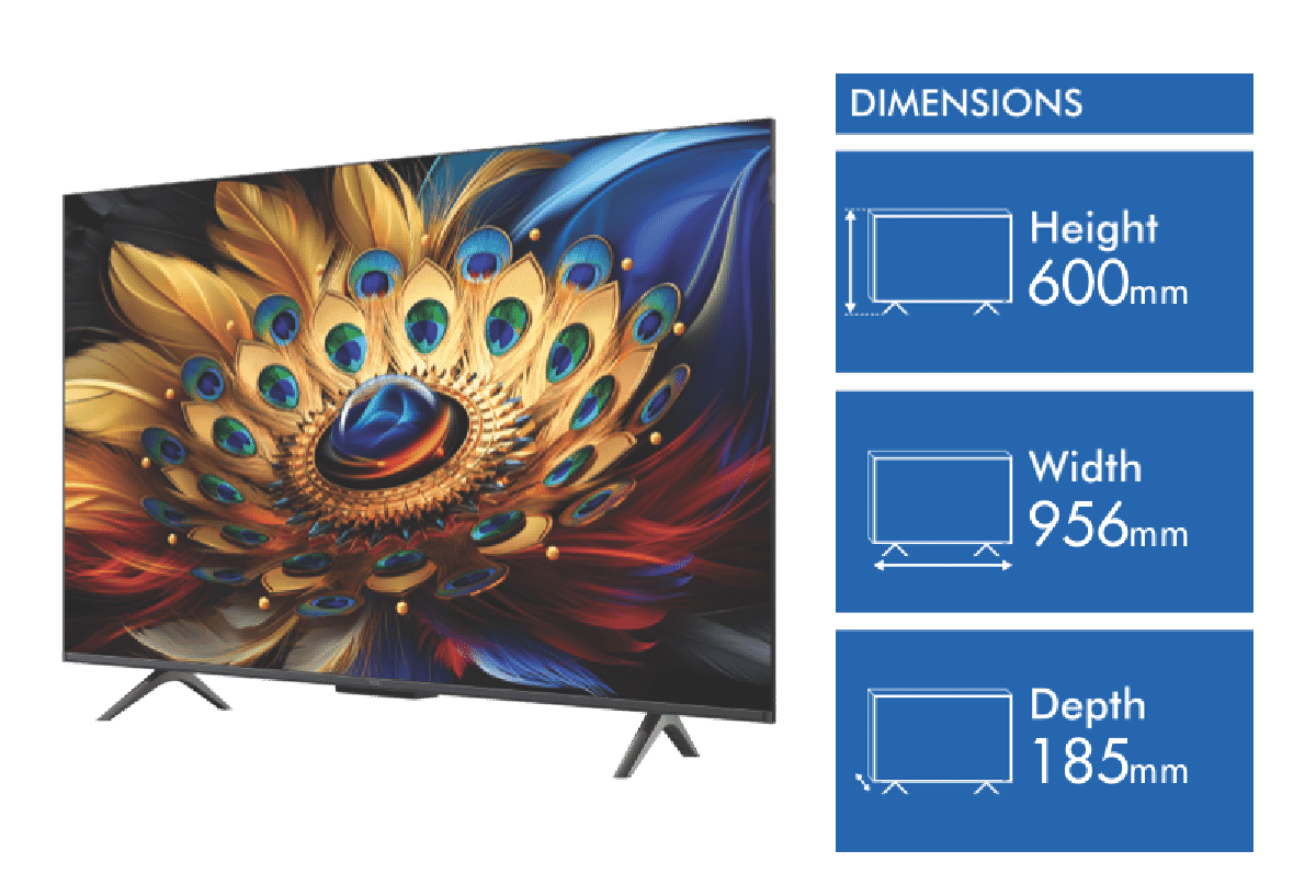 TCL 43" C655 QLED Google TV 24 43C655