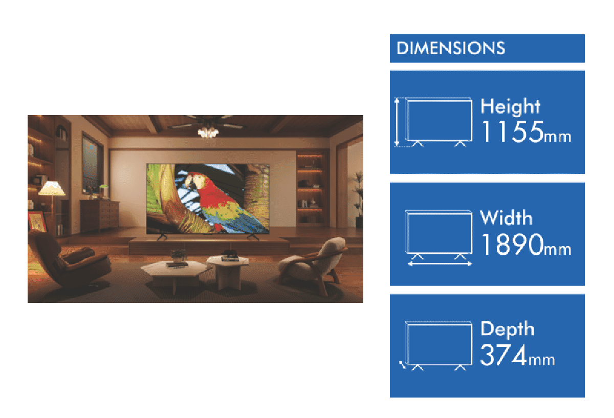 TCL 85" C655 QLED Google TV 24 85C655