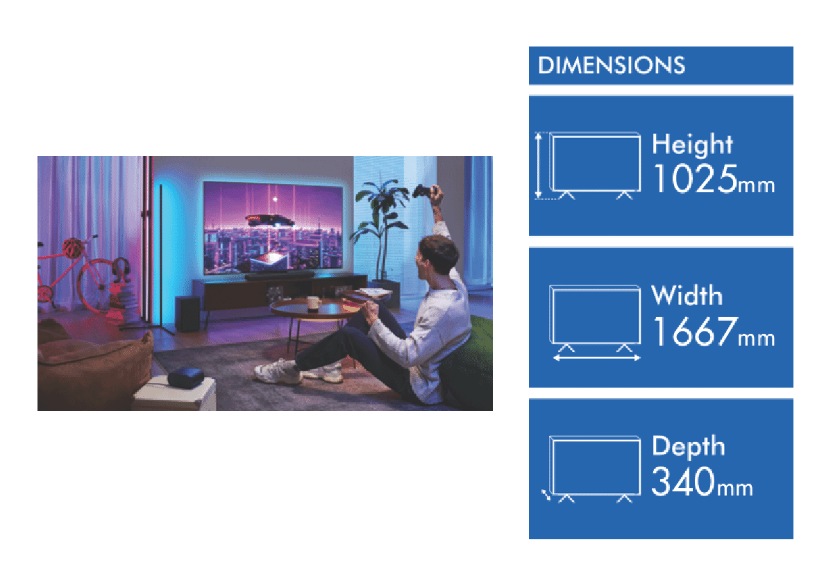 TCL 75" C755 QD-MiniLED Google TV 24 75C755