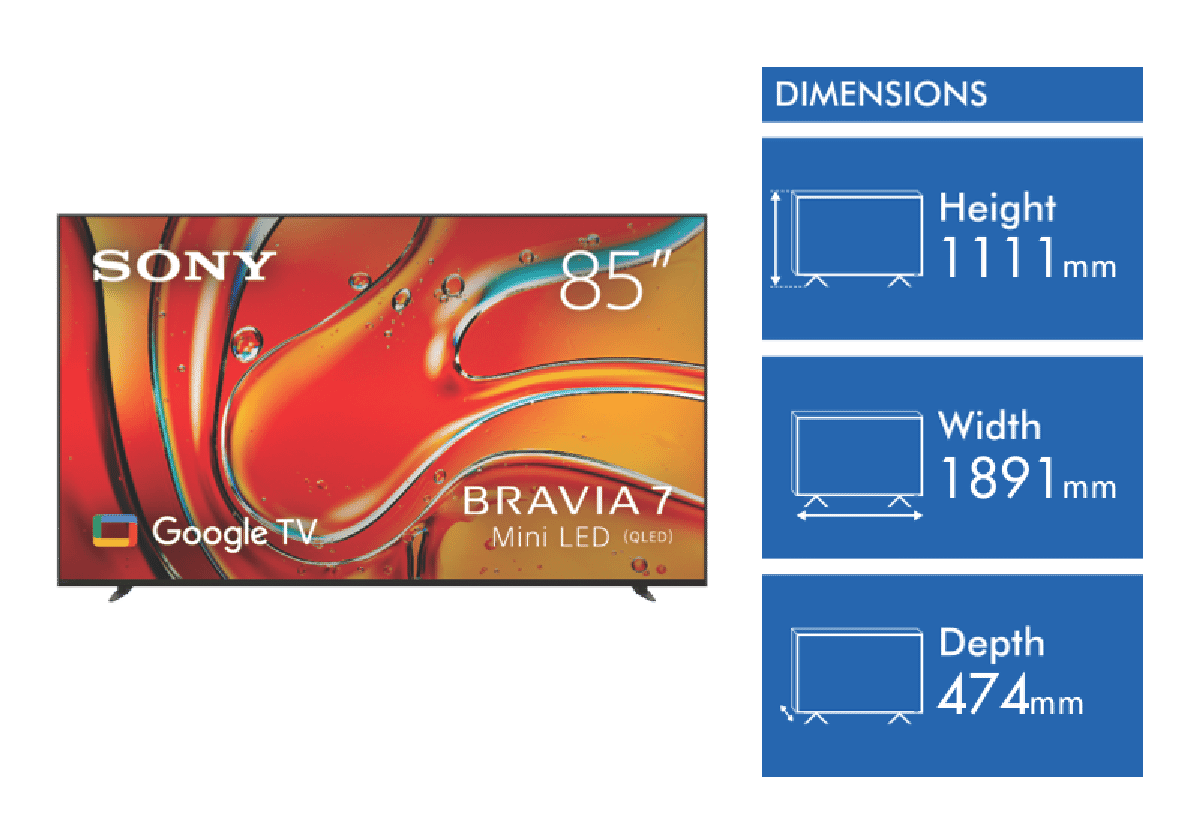 Sony 85" XR70 BRAVIA 4K Mini-LED Google TV 24 K85XR70