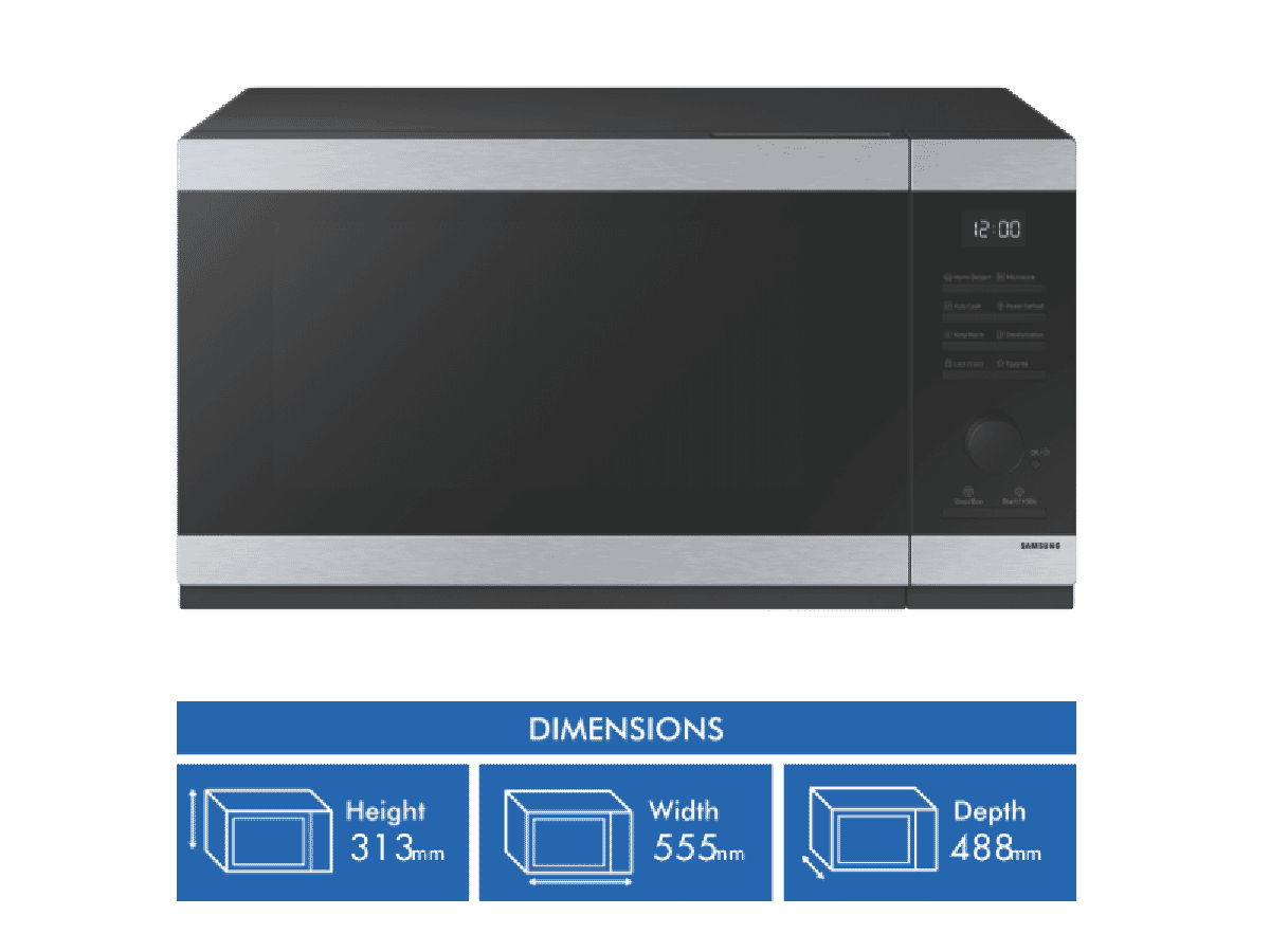 Samsung 40L 1000W Microwave Stainless Steel MS40DG5504AT