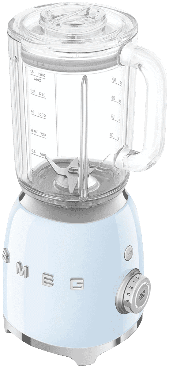 Smeg 50's Style Retro Bench Blender Pastel Blue BLF03PBAU