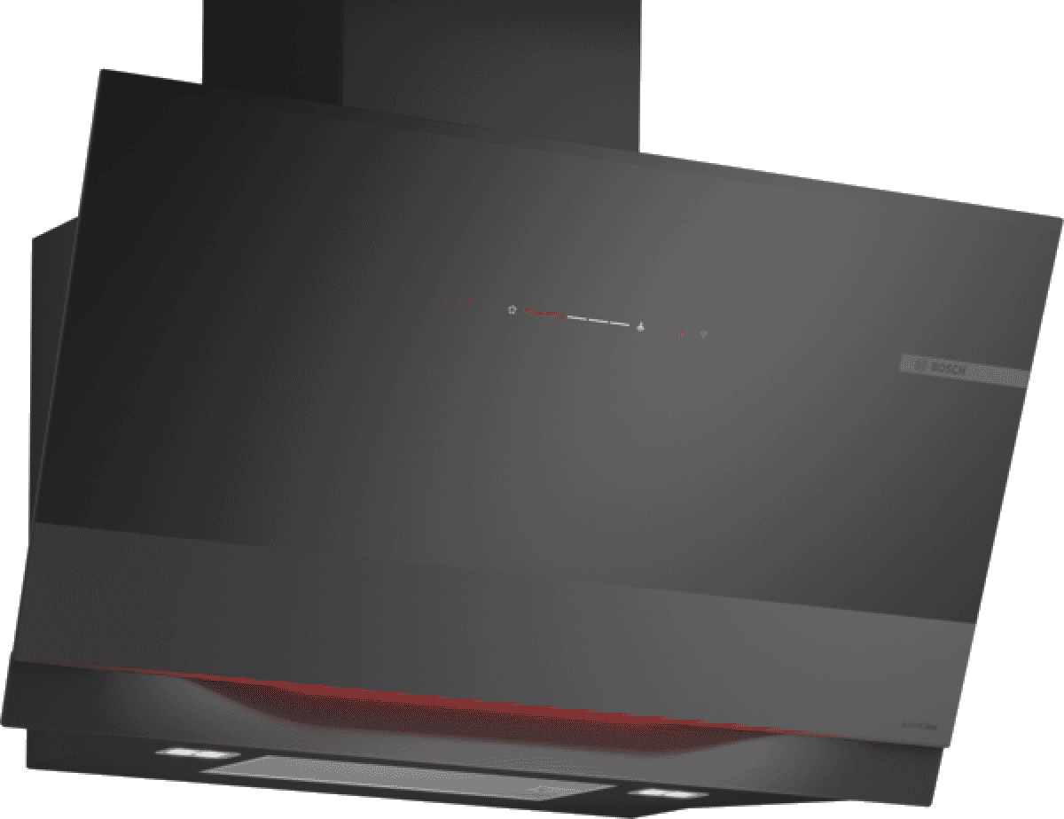 Bosch 90cm Black Inclined Rangehood DWK91LT65