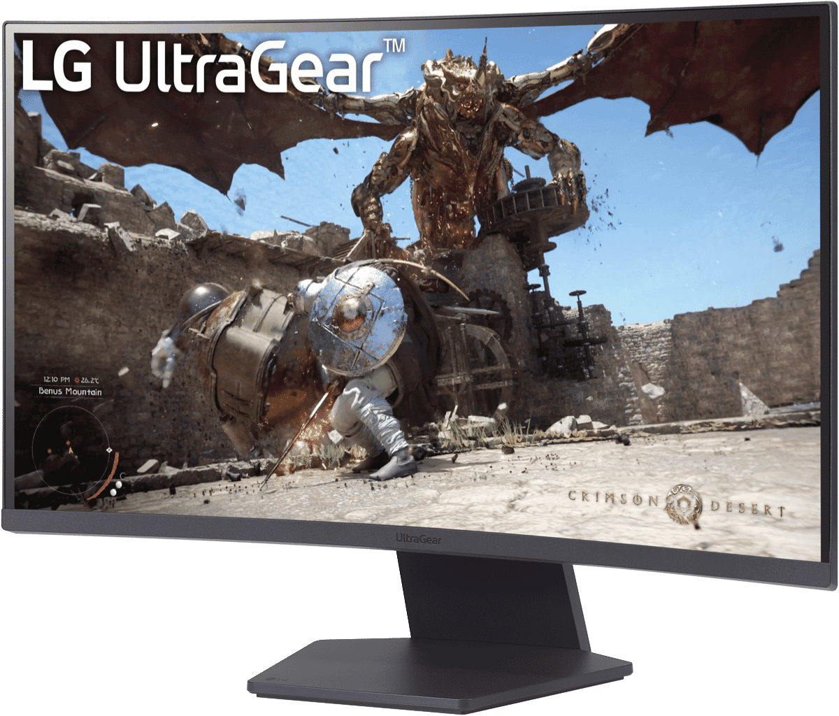 LG 27" QHD Curved Gaming Monitor 27GS60QC-B.AAUQ